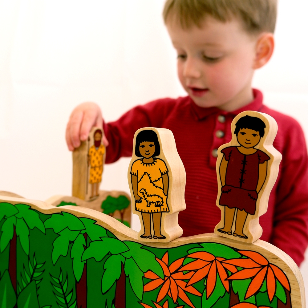 Wooden Toy Prehistoric Playset | Fair Trade