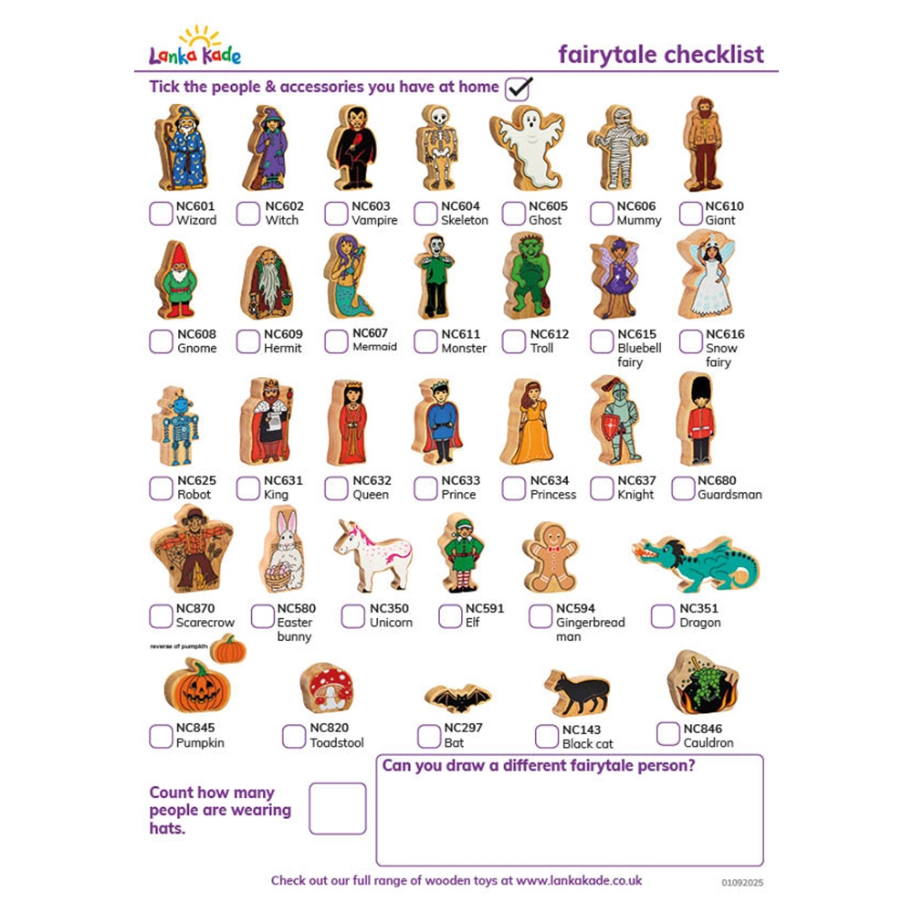 Fairytale Character Checklist | Fair Trade
