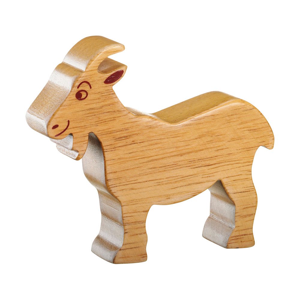 Toys & Games Animals goat wood miniature figurine goat wooden toy etna ...