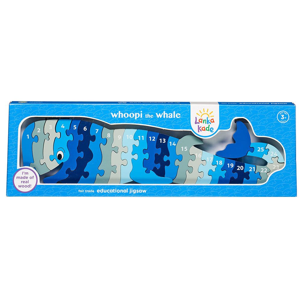Wooden Whale Number Jigsaw Jigsaw Puzzle | Fair Trade