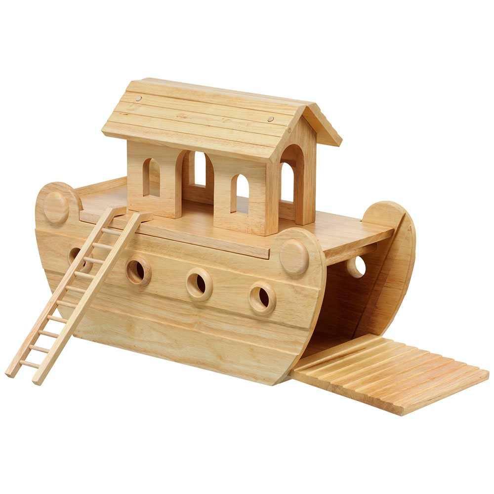Wooden Deluxe Natural Noah'S Ark Toy | Fair Trade