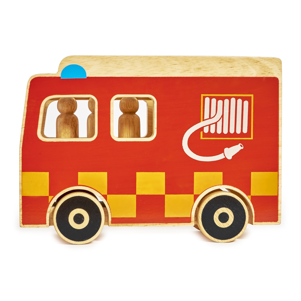Wooden Toy Fire Engine Playset | Fair Trade