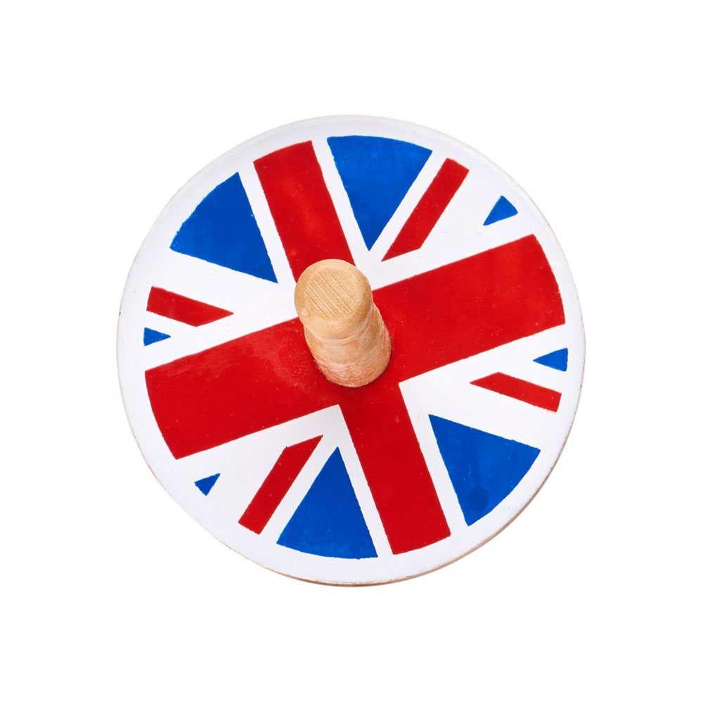 Wooden Toy Union Jack Spinning Top | Fair Trade