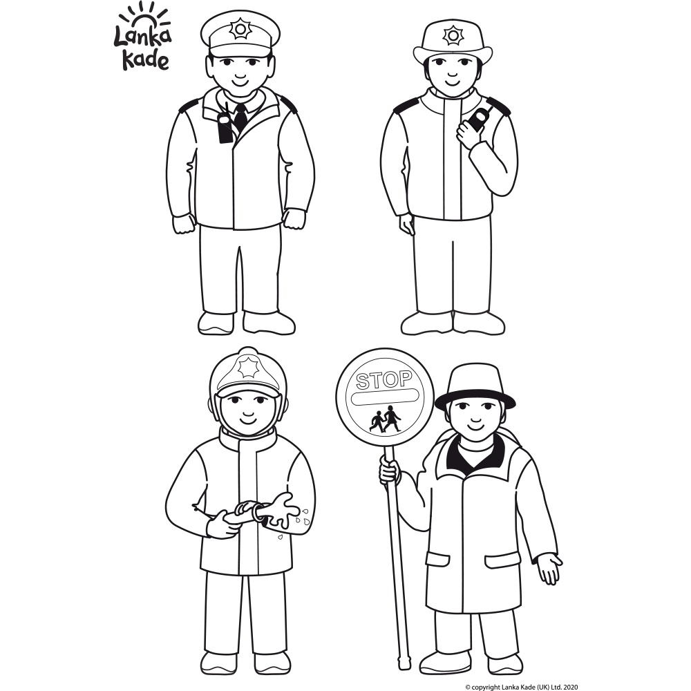 People Who Help Us Colouring Sheet | Fair Trade