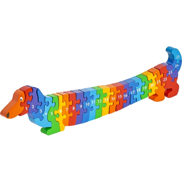 Wooden Dog Number Jigsaw Puzzle | Fair Trade