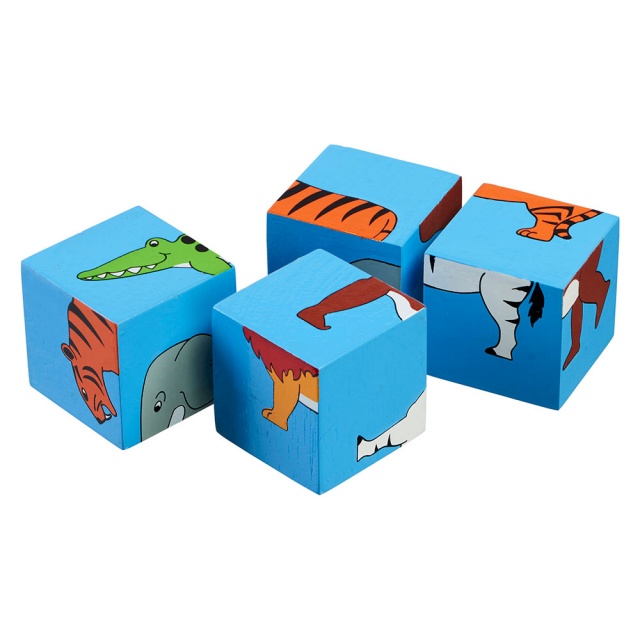 Wooden Toy World Animal Block Puzzle | Fair Trade